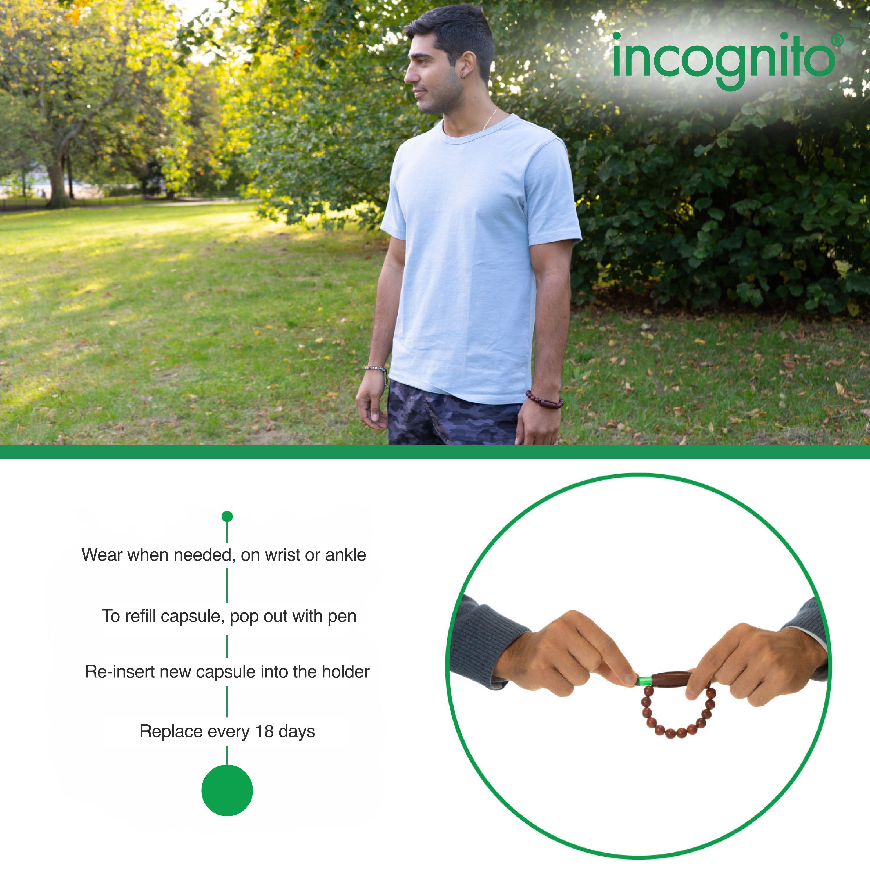 NEW! Lightweight natural insect repellent bracelet – Less Mosquito